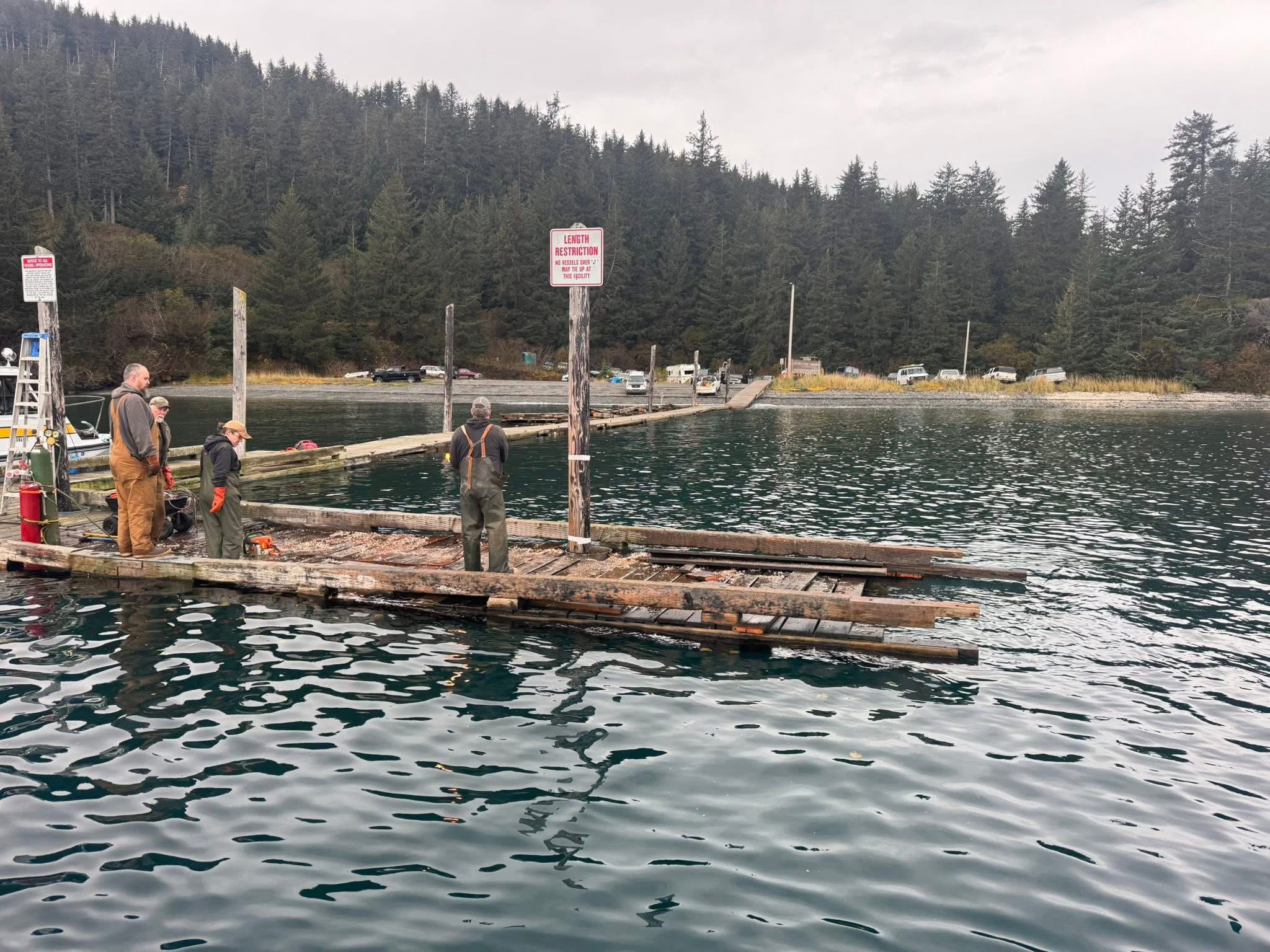 Section of Jakolof Bay Dock no longer usable, to be decommissioned and ...